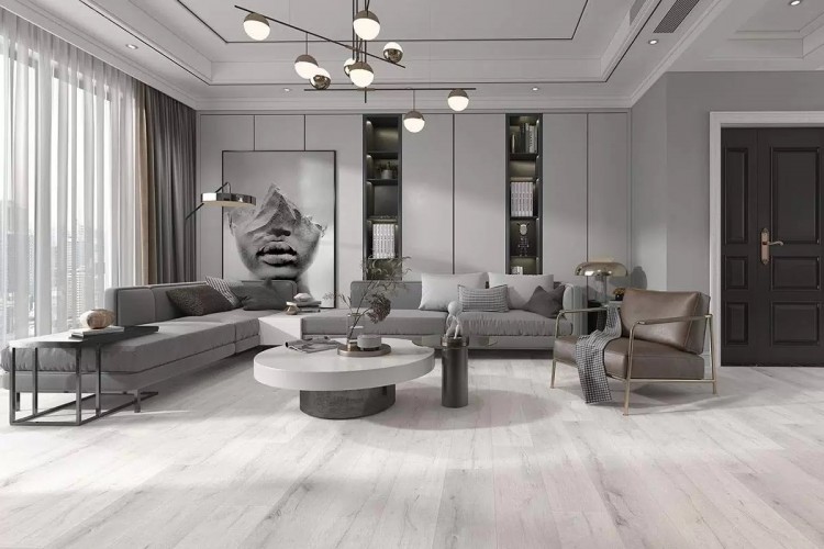 Каменно-полимерная плитка SPC Linderwood Quartz купить в Москве по ...